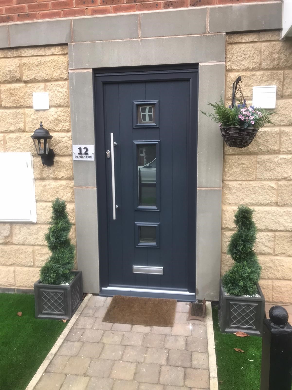 Solidor Door - Genoa Installation - The Black and White Window Co.
